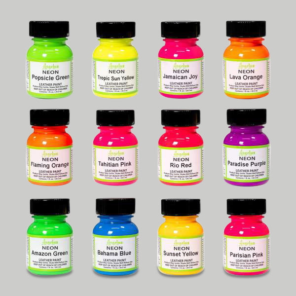 ANGELUS ACRYLIC LEATHER PAINT | NEON COLOUR KIT – Lonsdale Leather